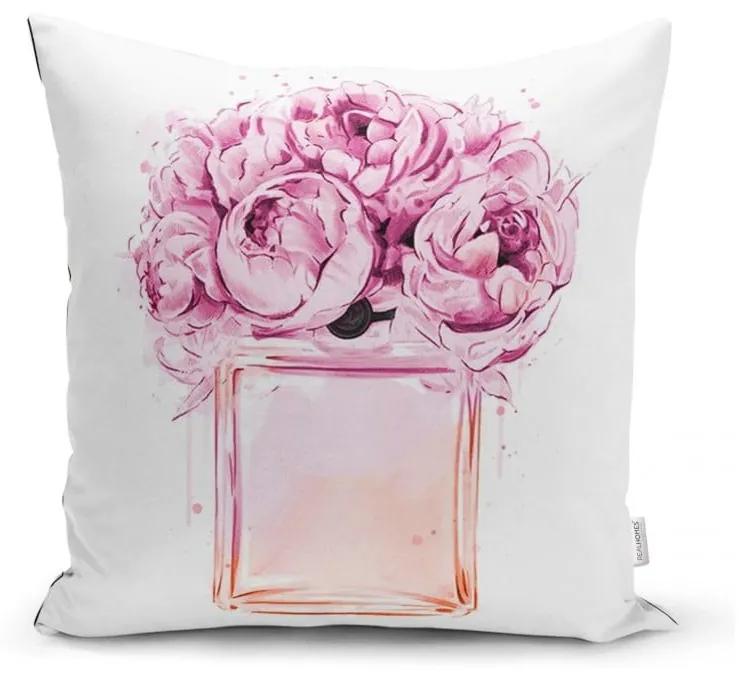 Povlak na polštář Minimalist Cushion Covers Pink Flowers, 45 x 45 cm