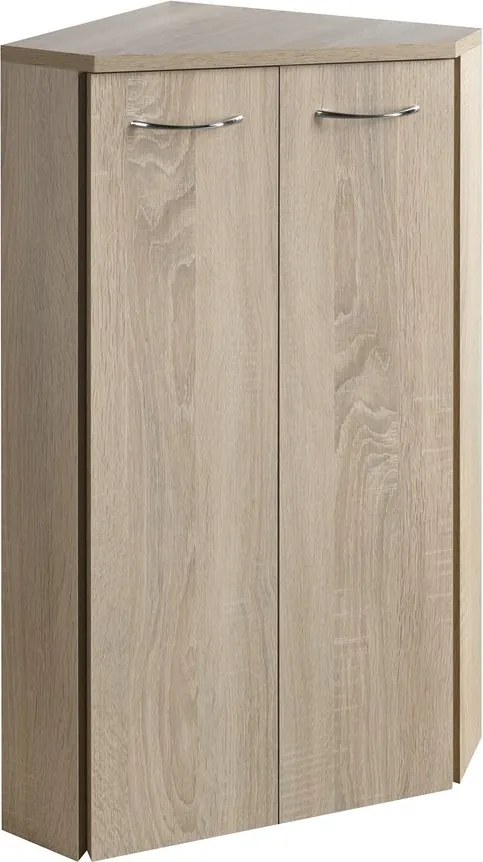 Aqualine, ZOJA/KERAMIA FRESH rohová skříňka 35x78x35cm, dub platin, 50323