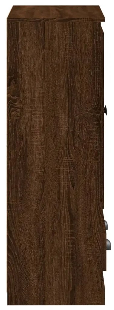 Skříň highboard hnědý dub 60 x 35,5 x 103,5 kompozitní dřevo - Default Title