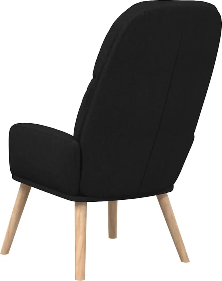 Relaxační křeslo černé textil 340996