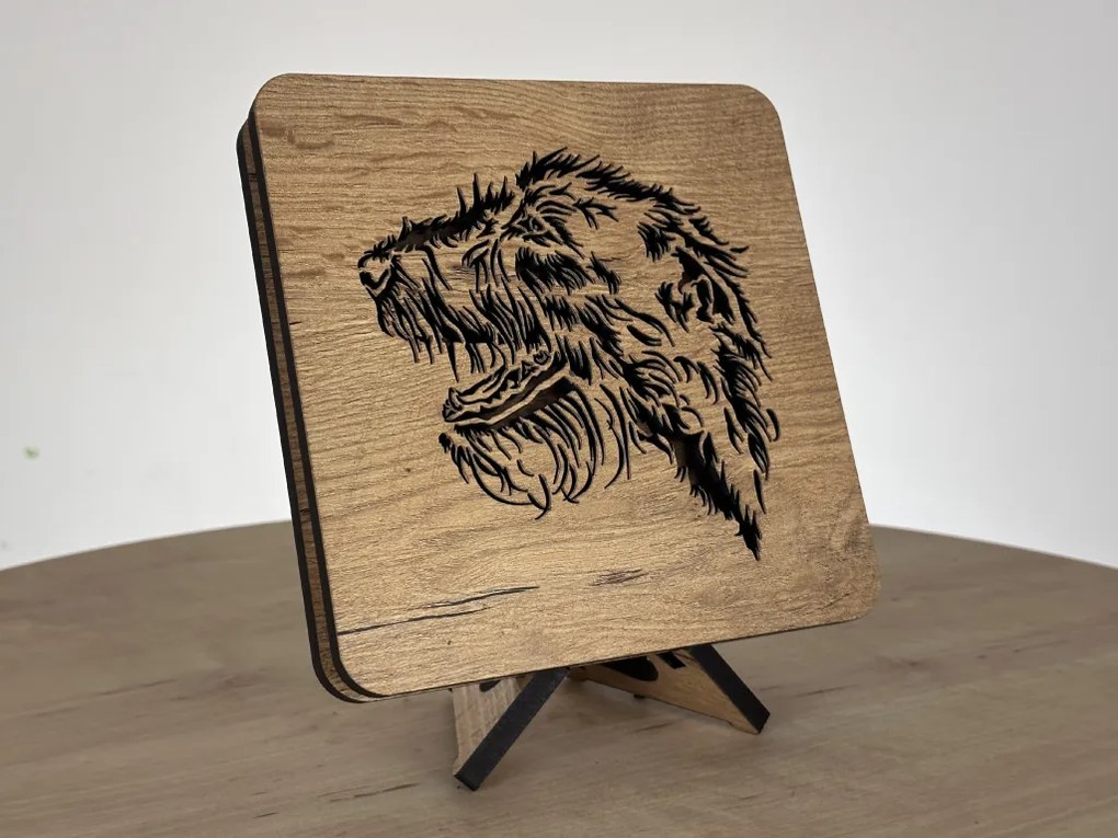 Li-Go "Vlkodav" lampa 19x19cm provedení povrchu: dub světlý