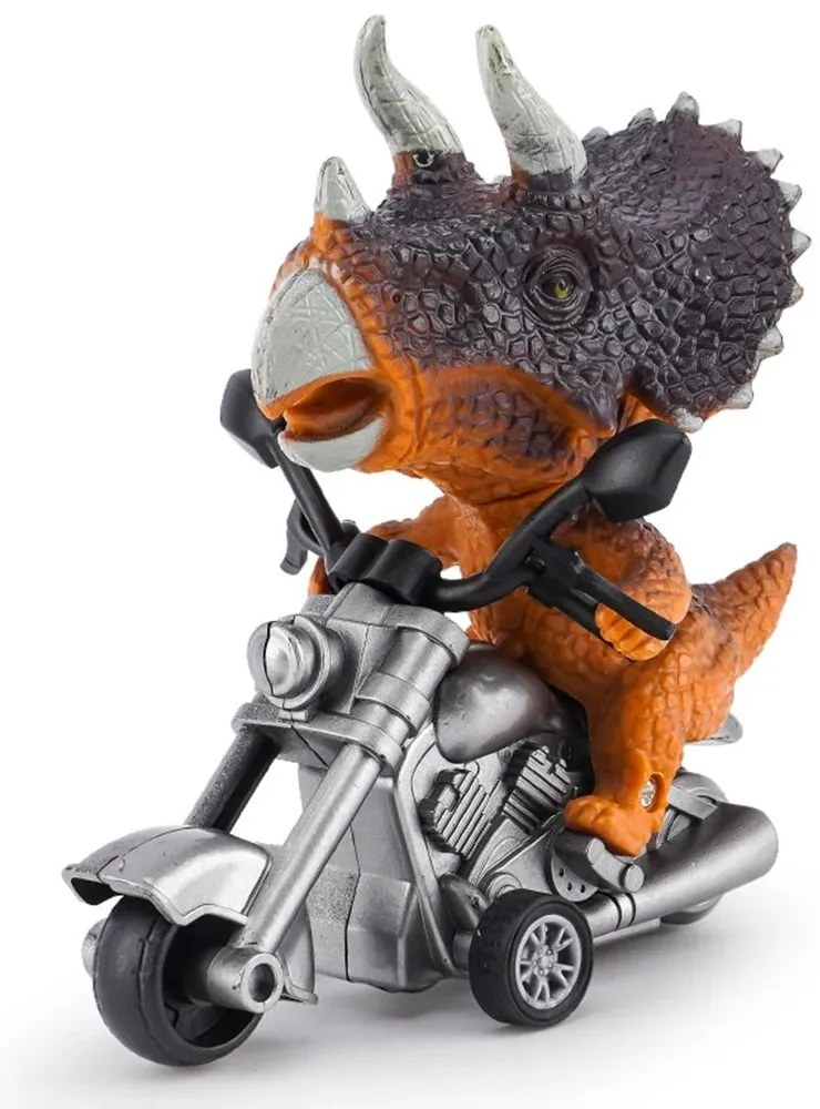 Jezdící dinosaurus na motorce Varianta: Triceratops 1 - oranžový