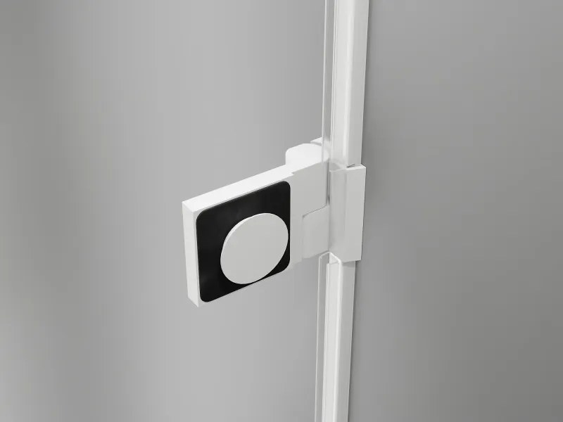 Mexen Lunar-B sprchové dveře otočné levé 90 cm, transparentní, bílé - 832-090-000-20-00-L