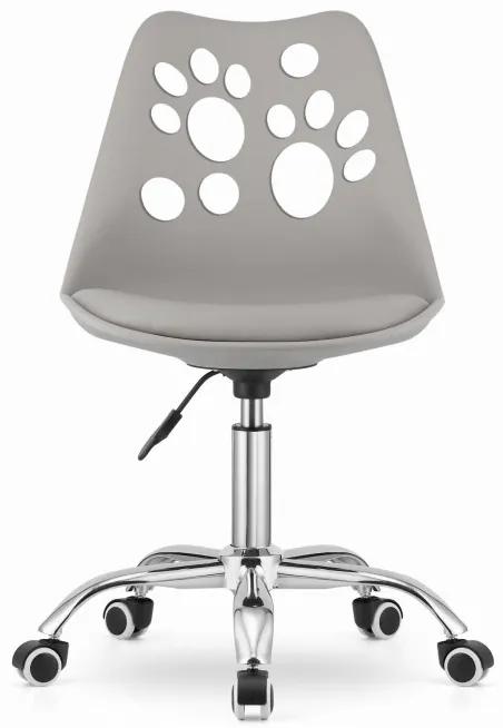 Otočná židle PRINT - šedá