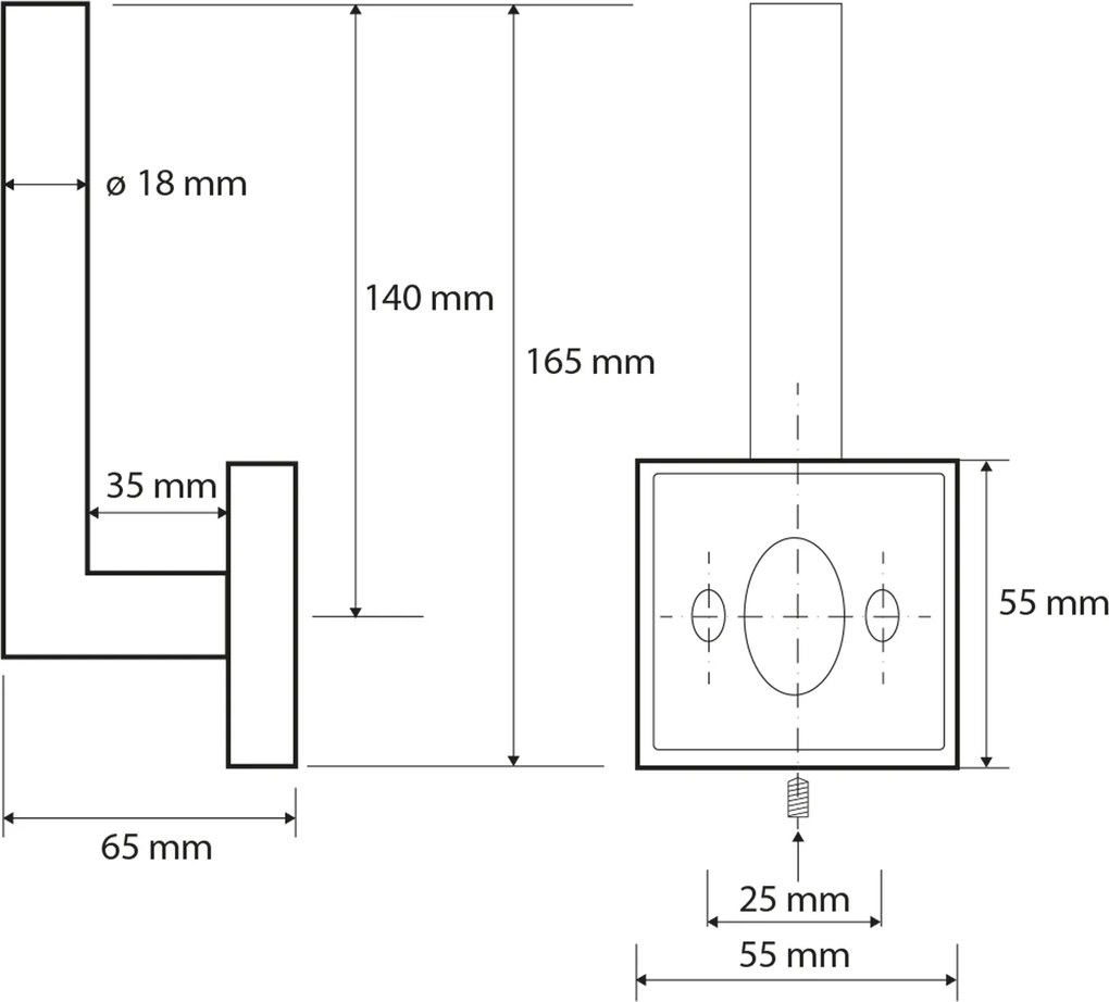 Sapho Sapho, X-SQUARE držák toaletního papíru rezervní, chrom, XQ704