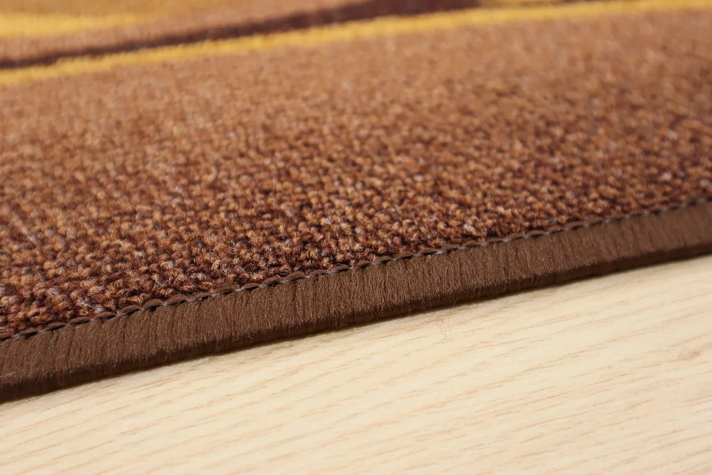 Berfin Dywany Protiskluzový běhoun na míru Zel 1001 Brown s obšitím - šíře 67 cm s obšitím
