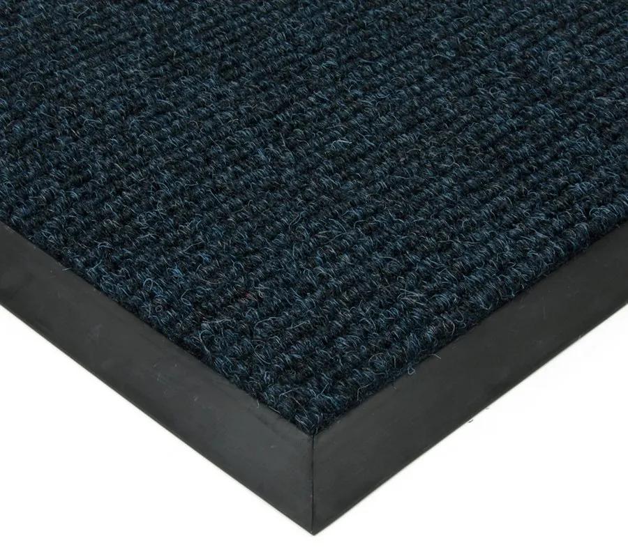 Modrá textilní zátěžová čistící rohož Catrine - 150 x 100 x 1,35 cm