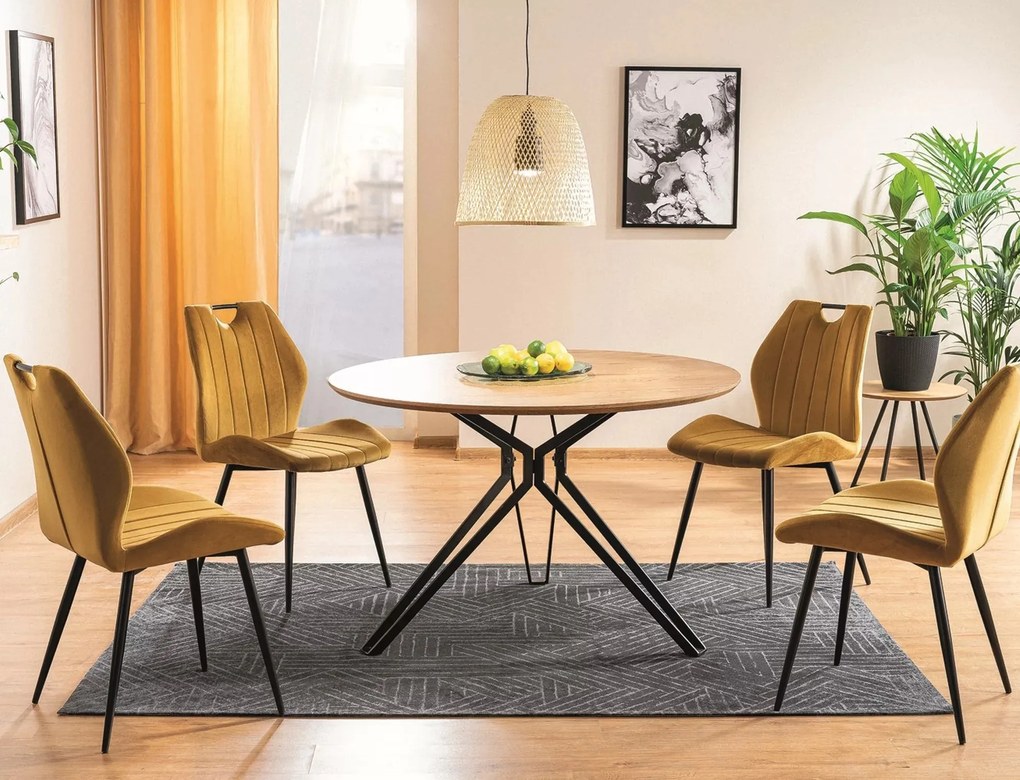 Čalouněná jídelní židle Arco Velvet - výběr z 3 provedení