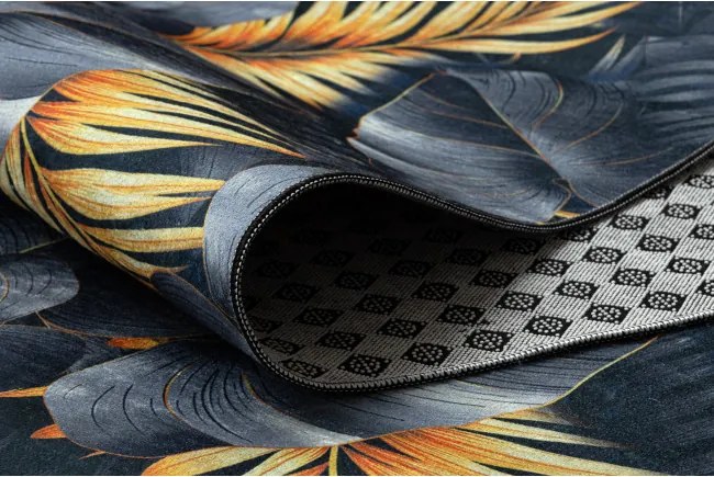 Protiskluzový běhoun LOTUS PAPRADE 45270 šedý / zlatý - hotový rozměr