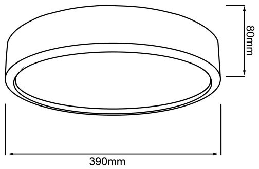 Brilliant - LED Stropní svítidlo SLIMLINE LED/22W/230V pr. 39 cm gumovník