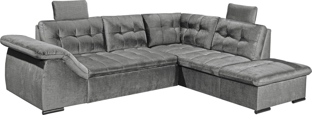 XXXLutz ROHOVÁ SEDAČKA, textil, šedá MID.YOU - Sedací soupravy - 002220045701
