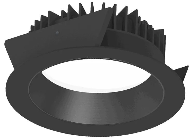 Velké vestavné svítidlo ve tvaru kruhu Strada 185  Velké vestavné svítidlo ve tvaru kruhu Strada 185 Barva vnější / barva vnitřní: Černá / Černá,…