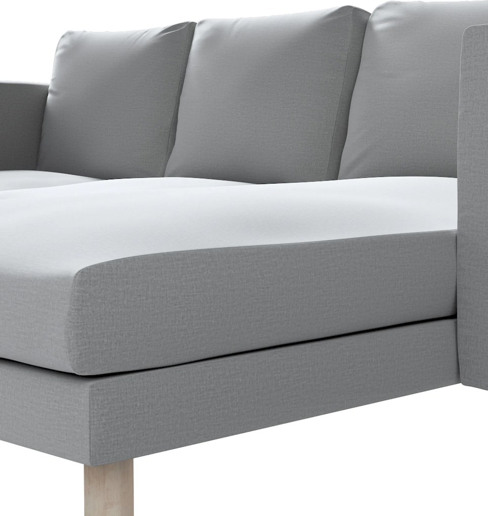 Potah na pohovku IKEA Norsborg 3-místná se šezlongem barva šedá látka sametová