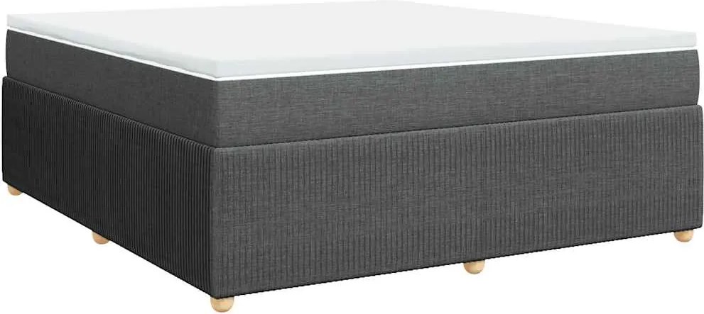 Box spring postel s matrací tmavě šedá 180x200 cm textil 3285589
