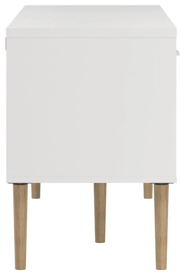 Bílý TV stolek 177x57 cm Media – Tvilum