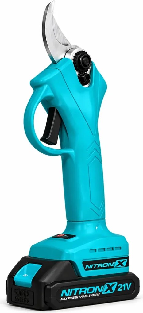 Akumulátorové zahradní nůžky NITRONIX 4786 + 2x baterie + kufřík