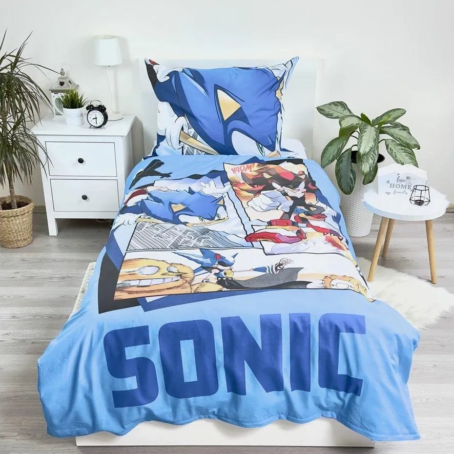 Jerry Fabrics Bavlněné povlečení 140x200 Sonic blue JF24