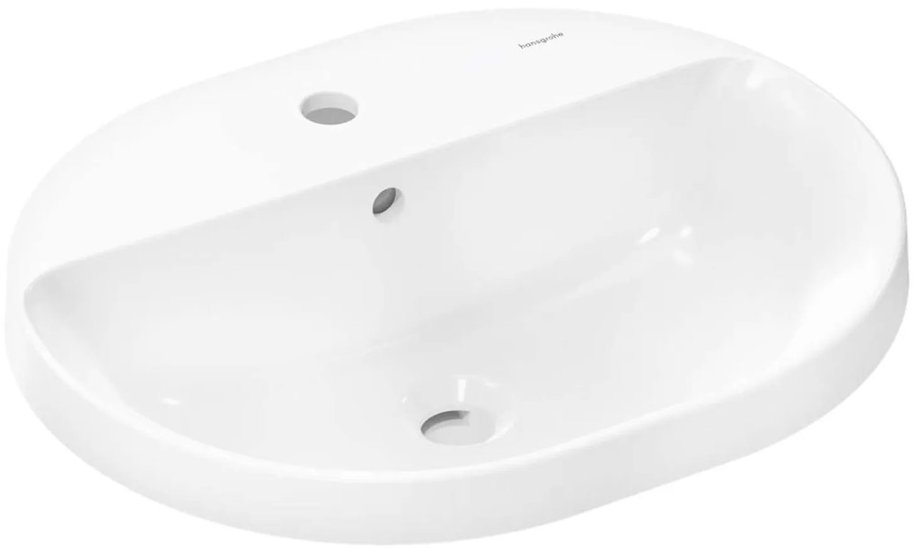 Hansgrohe Xuniva U - Umyvadlo, 55x45 cm, s přepadem, otvor pro baterii, SmartClean, bílá 61064450