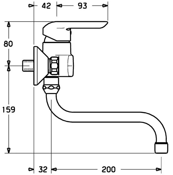 Hansa Kuchyňská dřezová baterie HANSAVANTIS 52532103