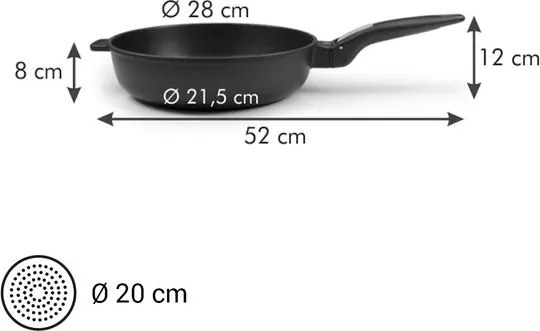 TESCOMA Pánev hluboká SmartCLICK ø 28 cm