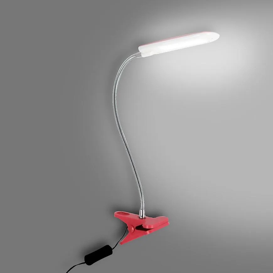 Stolní lampa 02866 Dori Led Red Klips