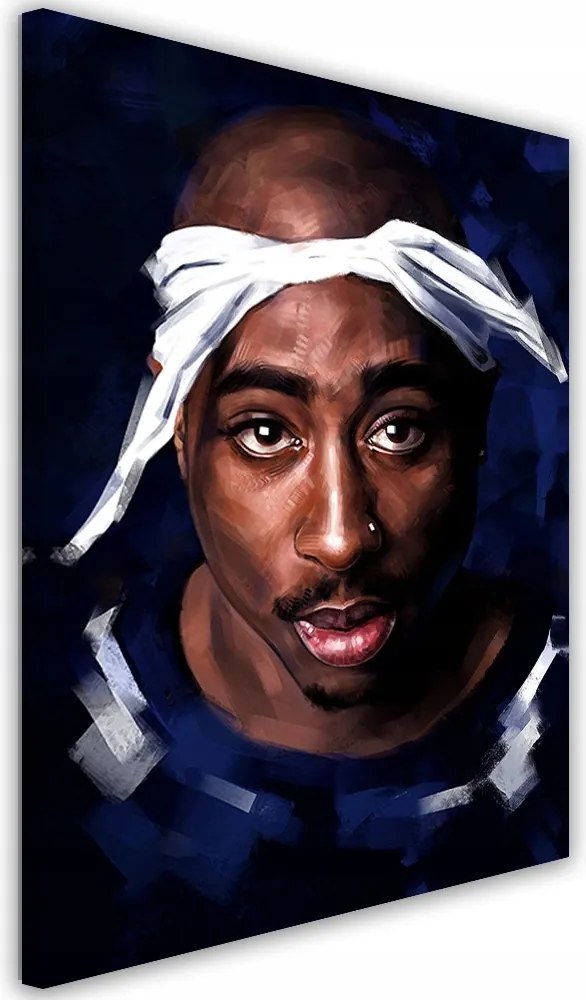 Obraz na plátně, Portrét 2pac 70x100
