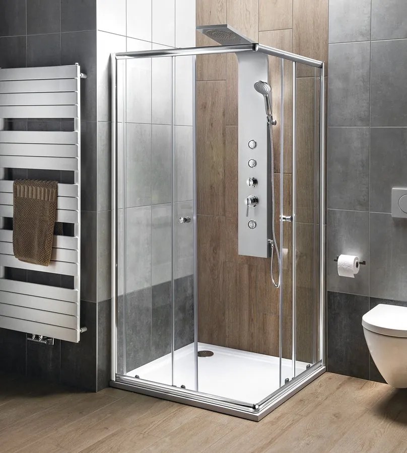 Aqualine Aqualine, TUSA sprchový panel s baterií, 1400 mm, hliník, SL680