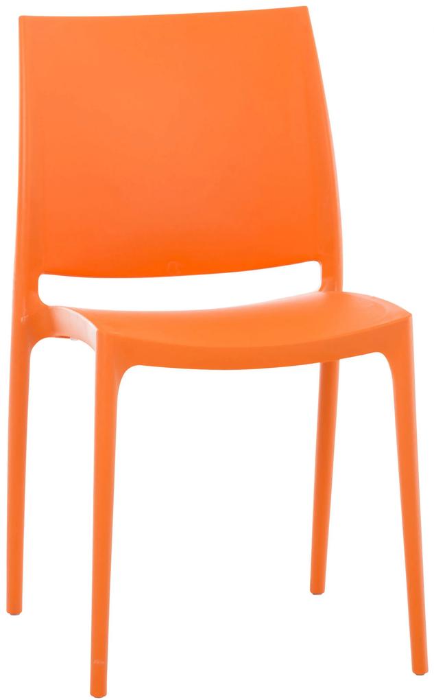 Plastová židle May Barva  Oranžová