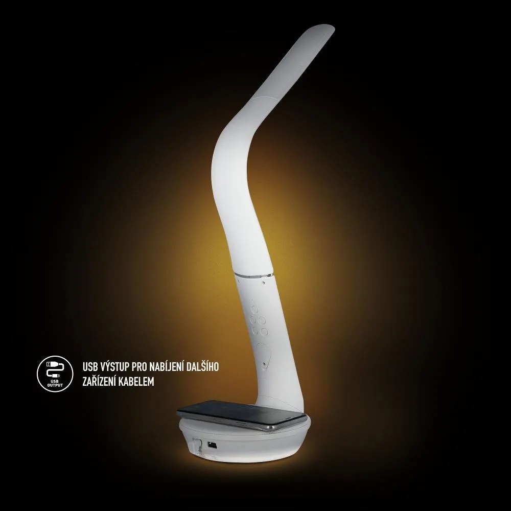 Retlux RTL 203 stmívatelná - LED lampa bílá Qi 6W