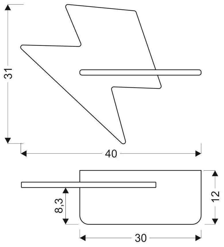 Žluté dětské svítidlo Lightning – Candellux Lighting