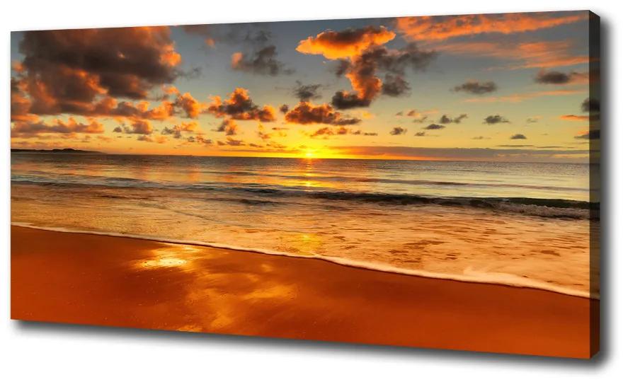 Wallmuralia Foto obraz canvas Západ slunce pláž 100x50