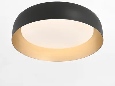 Černo-zlaté stropní LED svítidlo s dálkovým ovládáním OSKO 40 cm