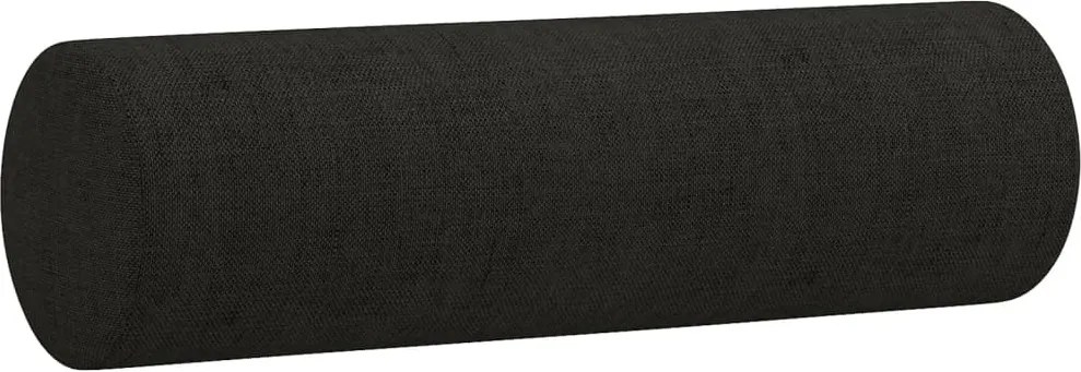 2dílná sedací souprava s polštáři černá textil 3201588