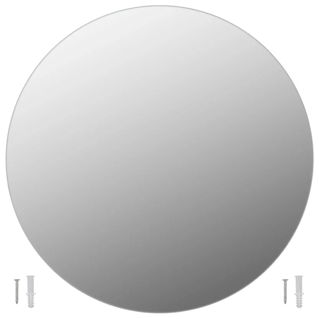 Nástěnné zrcadlo 70 cm kulaté sklo 245705
