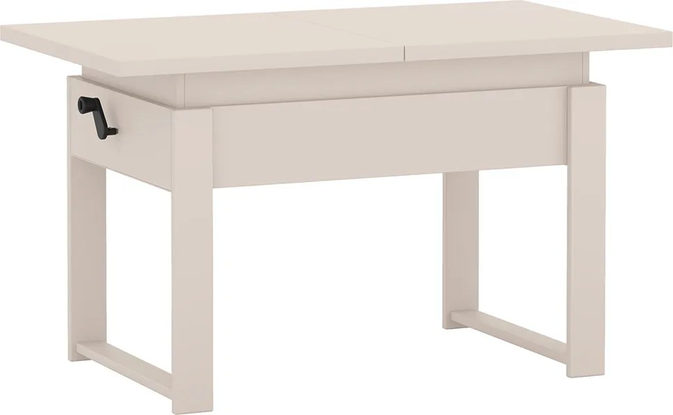 Rozkládací polohovací konferenční stolek HOGO 3v1 | 120-157x62,5-74,5x67 cm | síla horní desky 32 mm | kašmír/nohy kašmír
