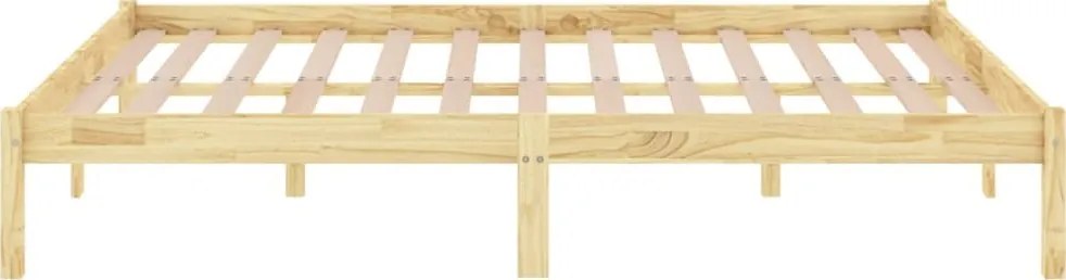 vidaXL Rám postele masivní dřevo 135 x 190 cm dvojlůžko [809992] Barva: Přírodní