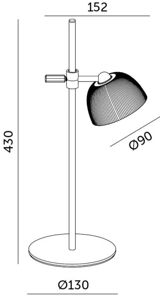 LED Stmívatelná nabíjecí stolní lampa LED/3,5W/5V 3000/4000/6500K černá