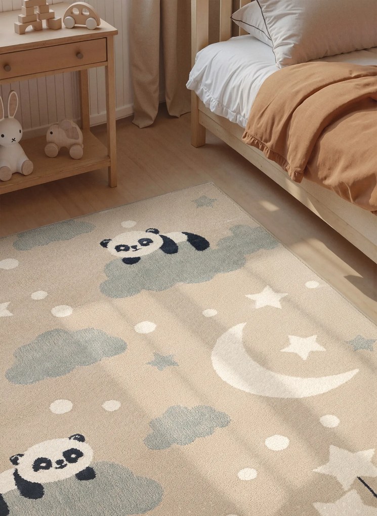 Hanse Home, Dětský koberec Adventures 106428 Beige Multicolor, 160x235, béžová, dětský pokoj