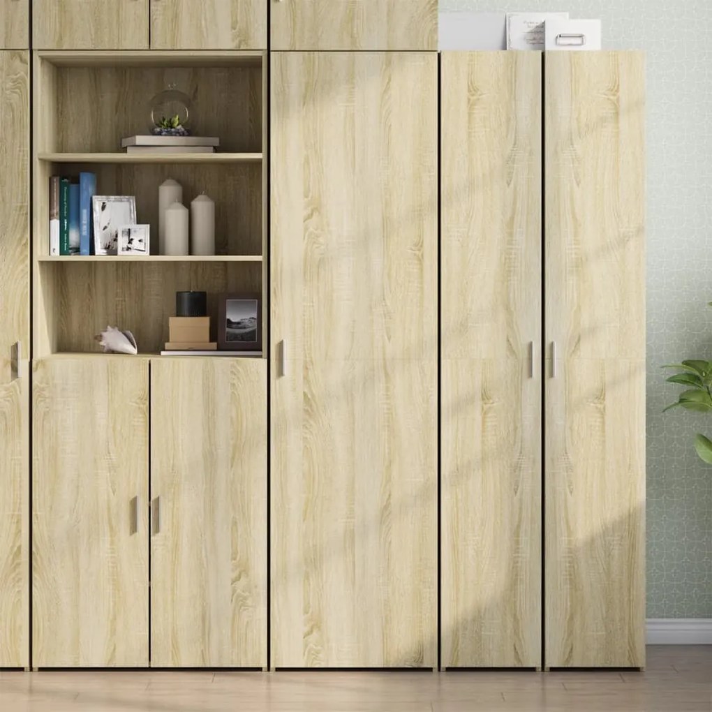 Skříň highboard dub sonoma 50 x 42,5 x 185 cm kompozitní dřevo 3281415