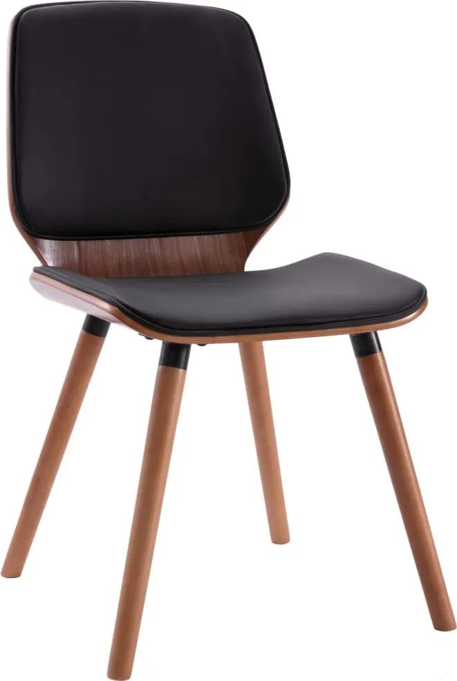 vidaXL Jídelní židle 2 ks krémové umělá kůže [287380] Barva: tmavě hnědá a bílá