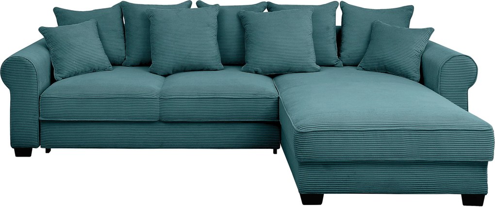 XXXLutz ROHOVÁ SEDAČKA, textil, azurová modrá MID.YOU - Sedací soupravy - 002220047325