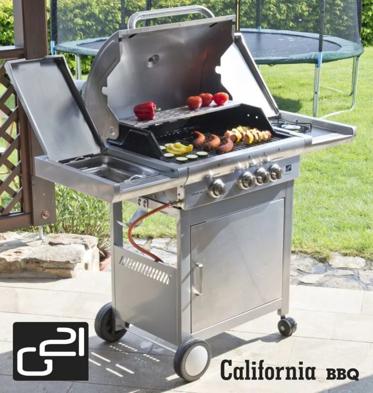 G21 California 23921 Plynový gril BBQ Premium line, 4 hořáky + zdarma redukční ventil