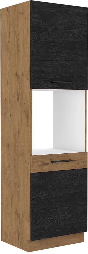 STL 60 cm skříňka vysoká 2D na vestavnou troubu VIGO Barevné provedení kuchyně VIGO: Dub Lancelot / Dark Wood