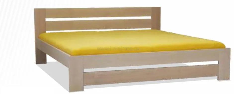 Lucatec Dřevěná postel Bruno 200x160 Dub