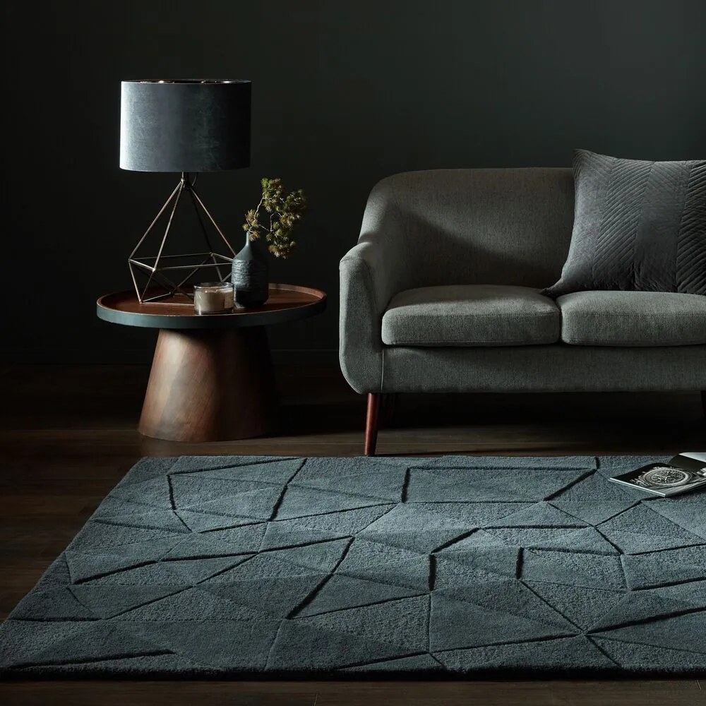 Flair Rugs, Kusový koberec Moderno Shard Charcoal, 200x290, šedá, chodba / předsíň