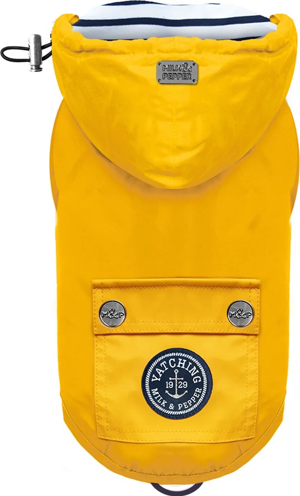 MILK&PEPPER Pláštěnka pro buldočky Tribord žlutá Velikost: 38L