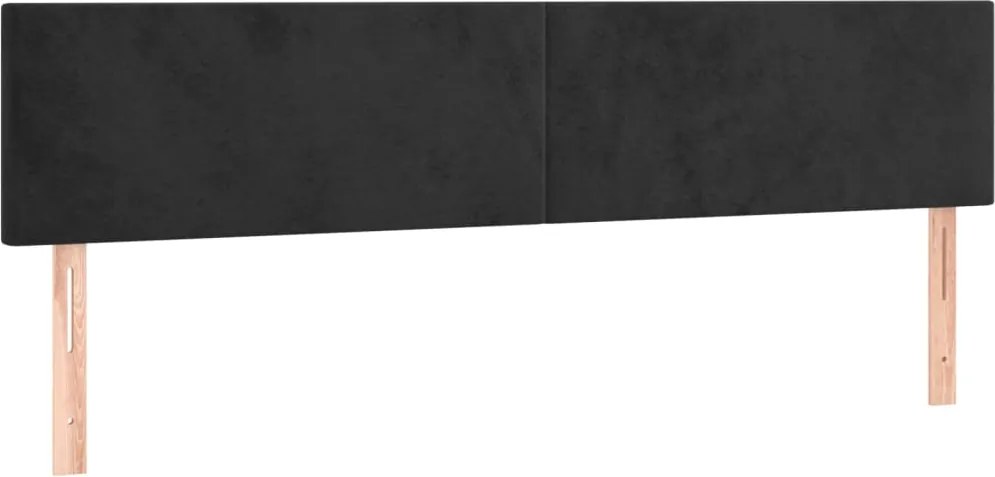 Box spring postel s matrací černá 180x200 cm samet 3141199