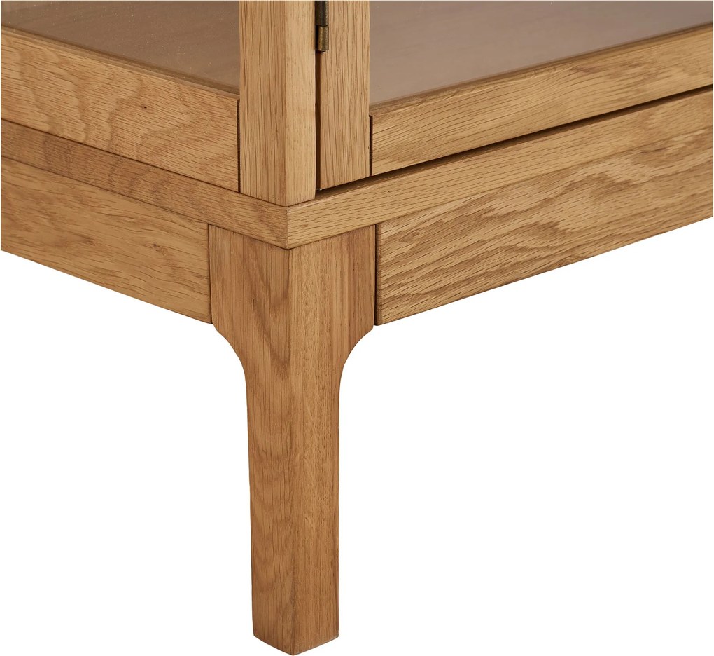 House Nordic Prosklený kabinet ZAMORA 126x90cm dub 3001501