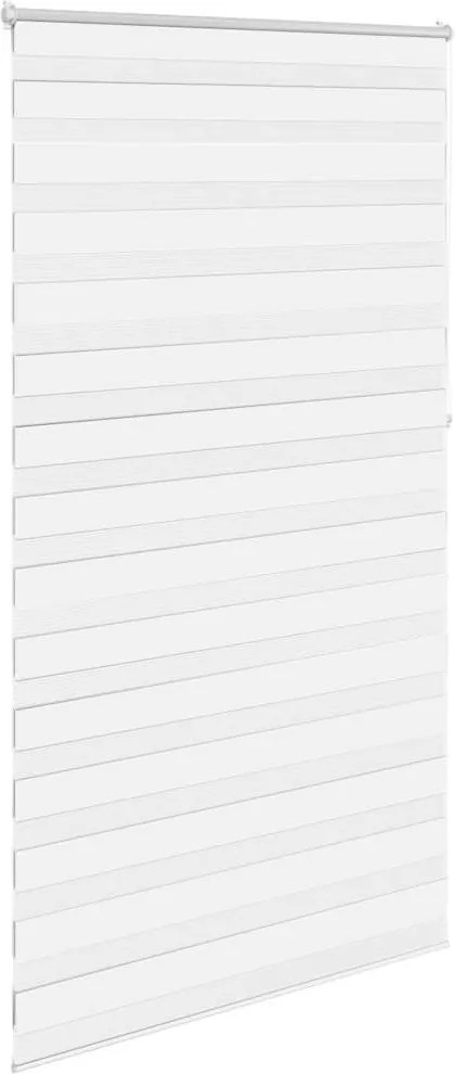 Zebrová roleta 120,9 x 230 cm, šířka látky 116,7 cm, bílá 240218