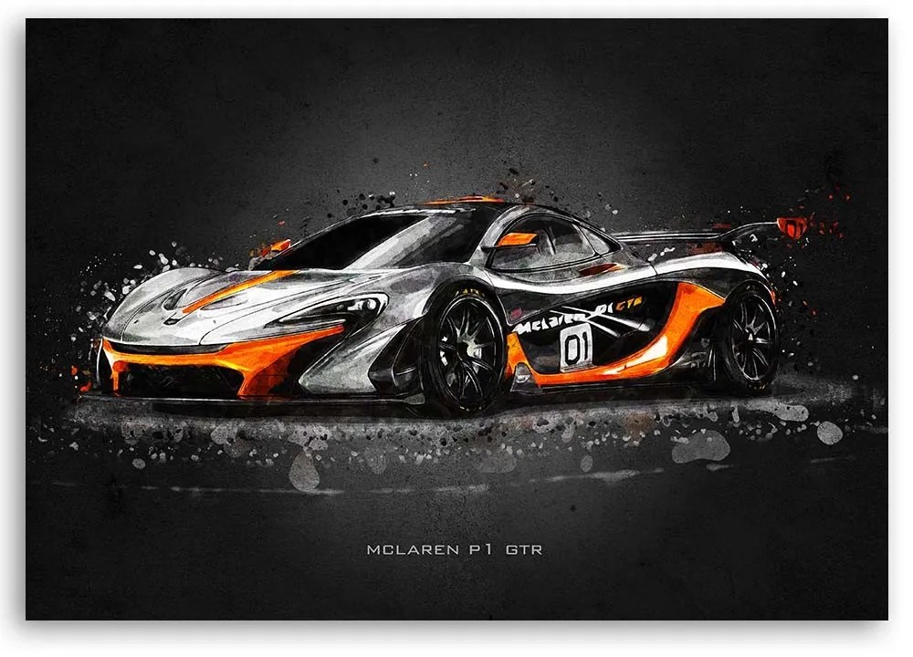 Gario Obraz na plátně Mclaren P1 GTR - Gab Fernando Rozměry: 60 x 40 cm